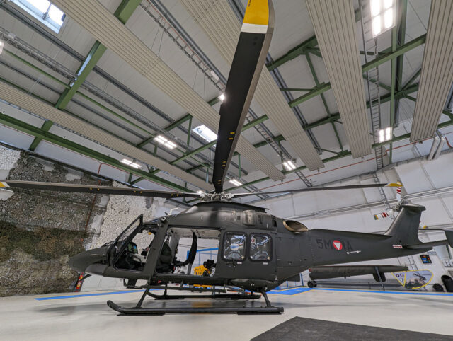 AW169 Leonardo Hubschrauber bereit für Hilfseinsätze
